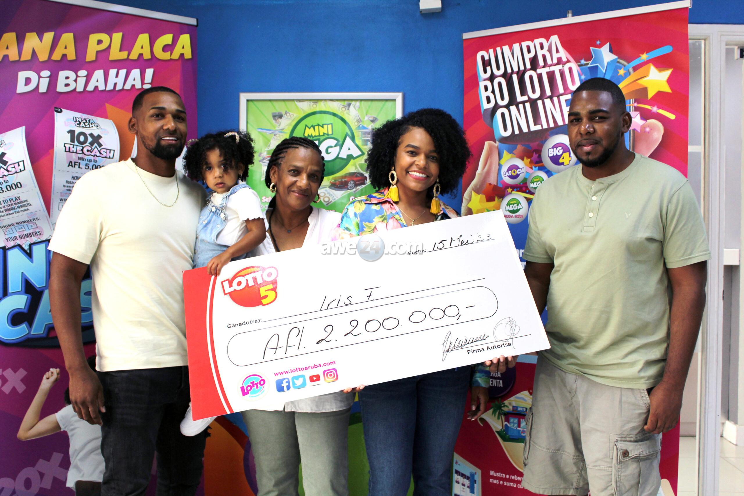 E feliz ganado di 2 miyon 200 mil florin cu Lotto 5 a cobra su premio ...
